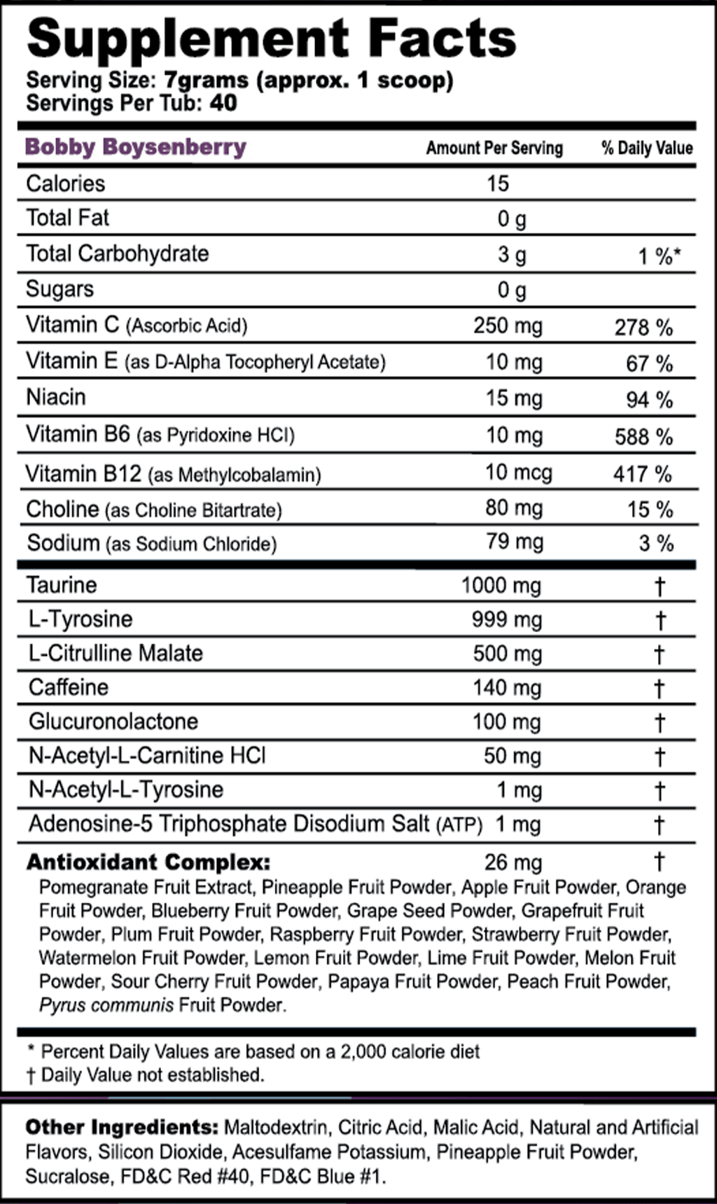 Bobby Boysenberry G Fuel Energy Formula Tub – Gamer Fuel